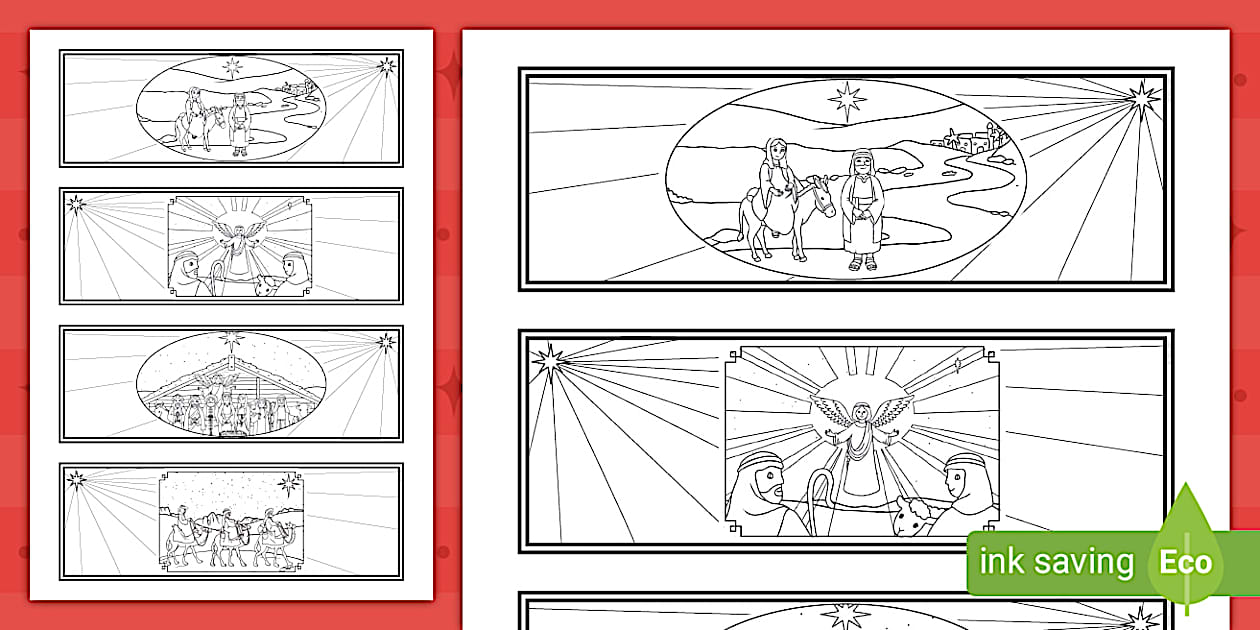 Christmas Star Colouring Bookmarks (teacher made) - Twinkl