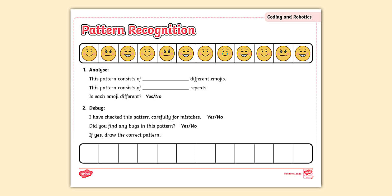 Coding And Robotics Pattern Recognition And Debugging