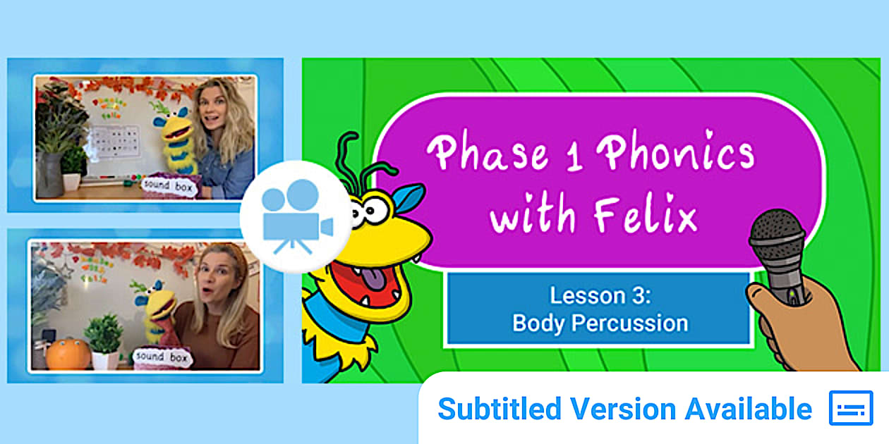 Body Percussion Activities | Phase 1 Phonics Video Lesson