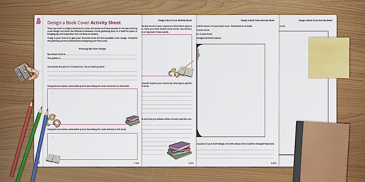 Design a Book Cover (teacher made) - Twinkl