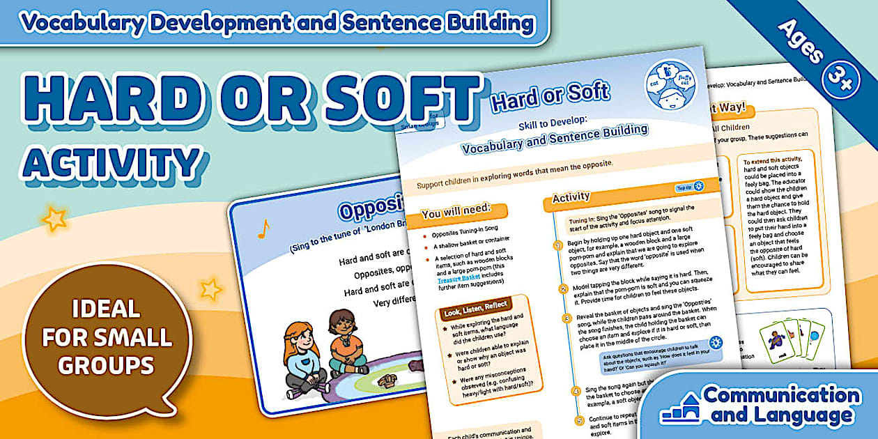 EYFS Communication and Language Activity: Opposites | Twinkl