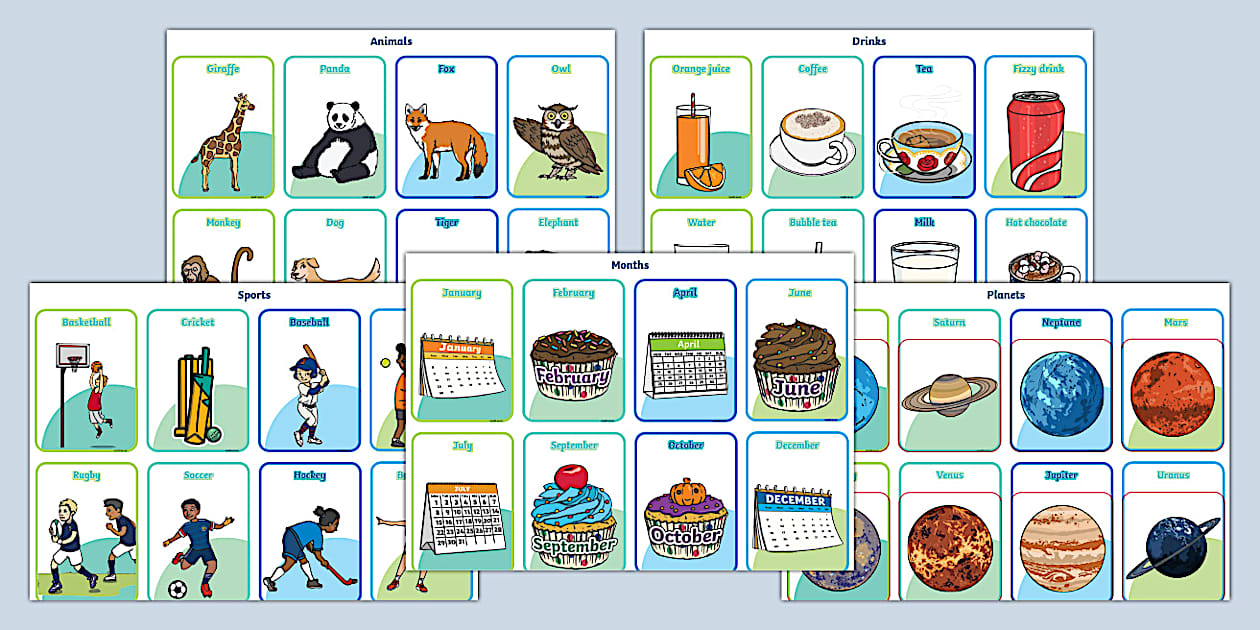 Categories Card Game (teacher made) - Twinkl