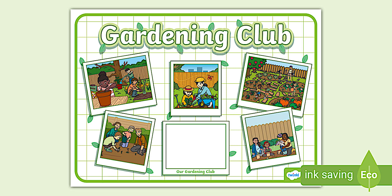 Gardening Club Display Poster