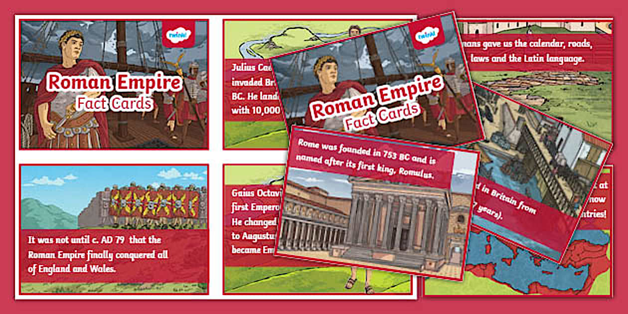 The Roman Empire Display Fact Cards - Twinkl