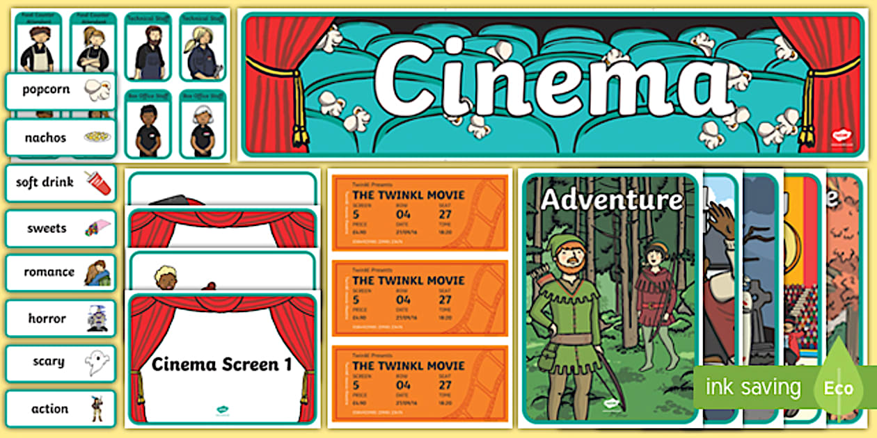 Cinema Role Play Pack - Activity for Kids (teacher made)