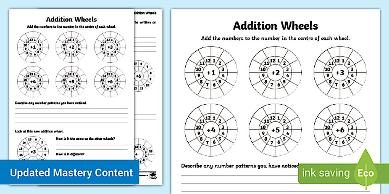 👉 KS1 Addition Circles Worksheet | Maths Resources - Twinkl
