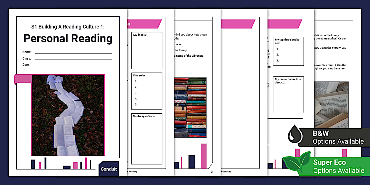 S1 Building A Reading Culture 1: Personal Reading - Twinkl