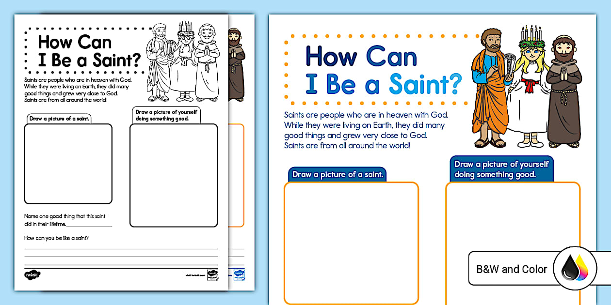 How Can I Be a Saint? Worksheet (teacher made) - Twinkl