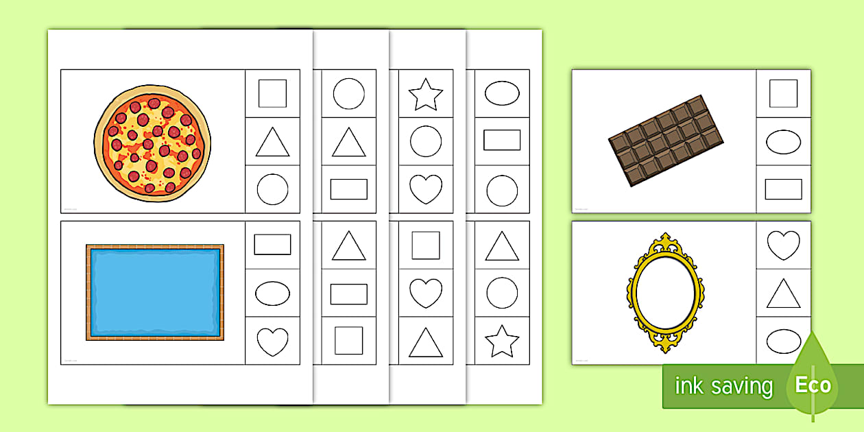 Shape Recognition Clip Cards (teacher made) - Twinkl