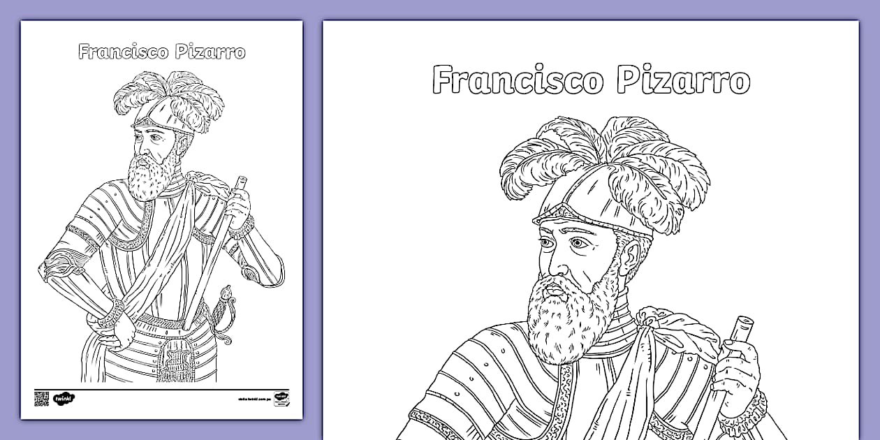 Ficha: Francisco Pizarro para colorear | Twinkl - Twinkl