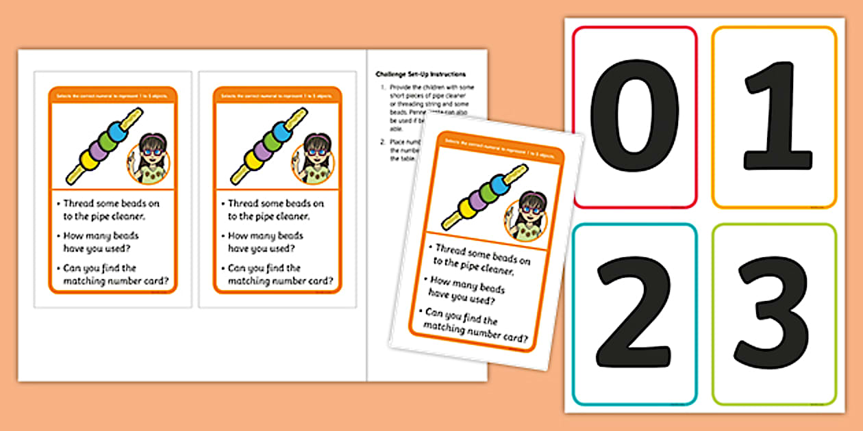👉 EYFS Maths Number Recognition Challenge: How Many Beads? IKEA Tolsby ...