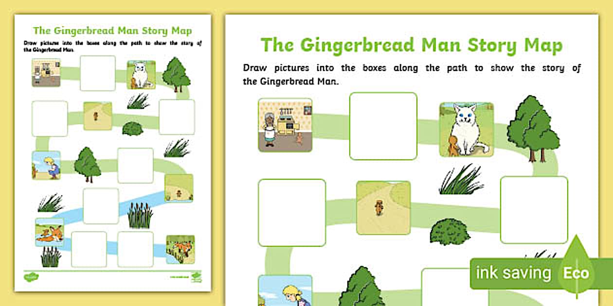 The Gingerbread Man Story Map Activity (Teacher-Made)