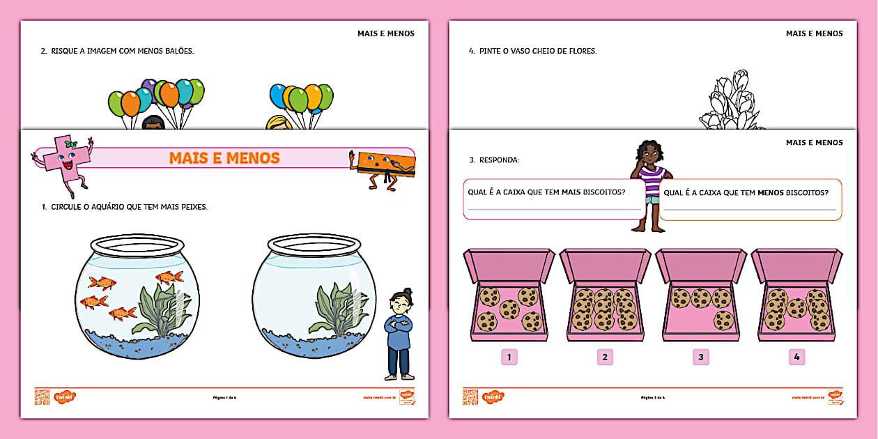 Atividade de mais e menos para alunos com autismo - Twinkl