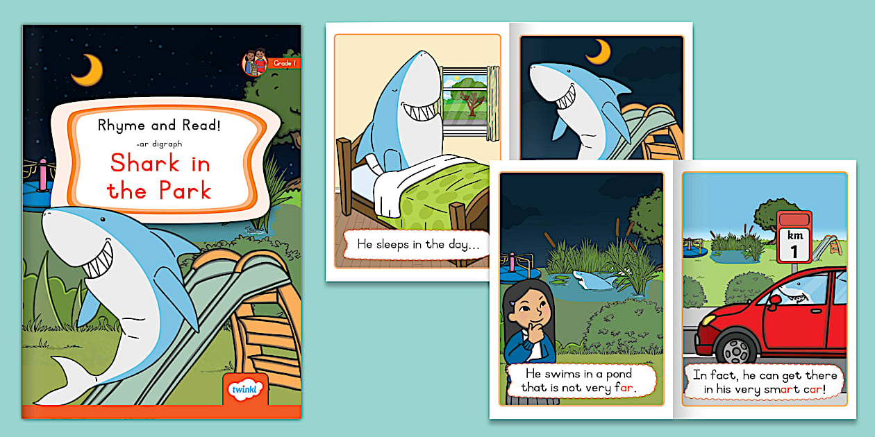 Rhyme and Read eBook: Shark In The Park (teacher made)