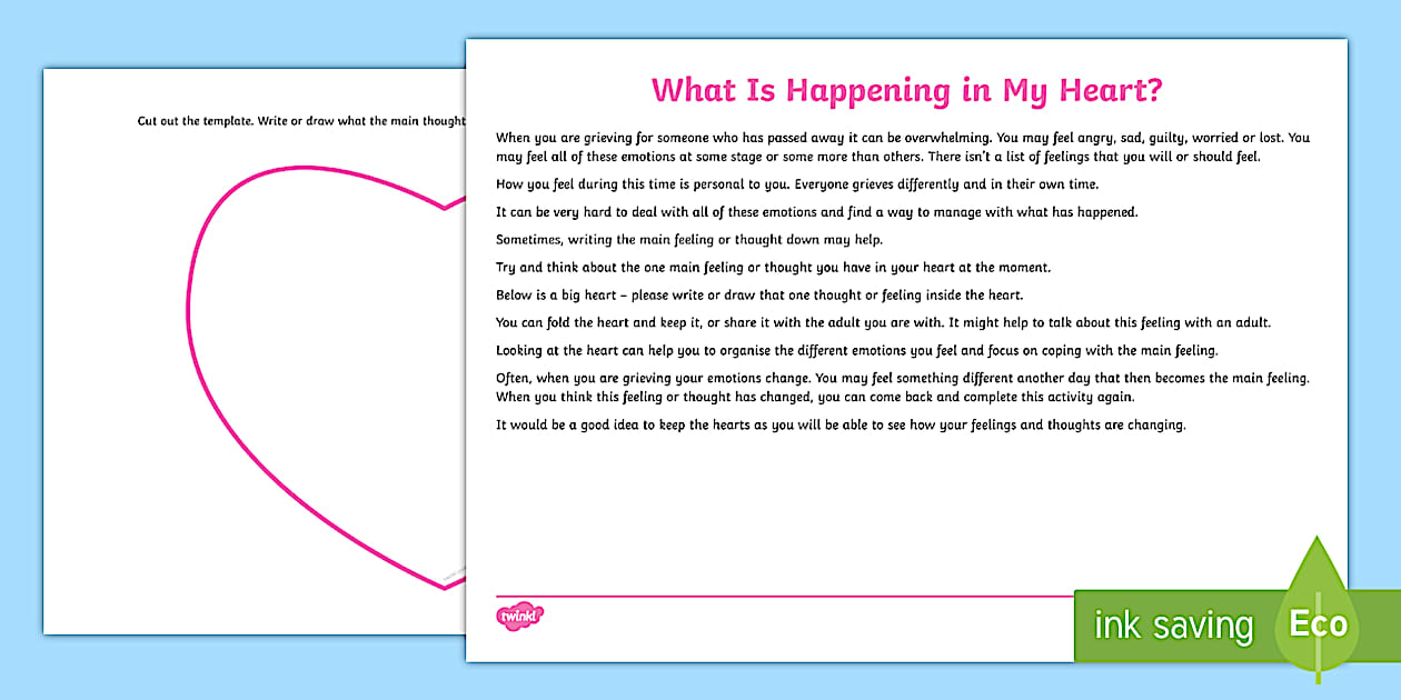 What Is Happening In My Heart? Worksheet (teacher made)