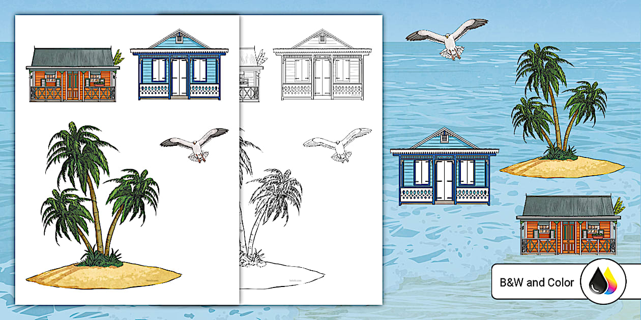 Caribbean American Heritage Month Cutouts (teacher made)