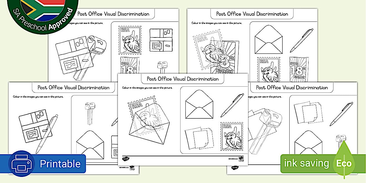 Post Office Visual Discrimination Activity (teacher made)