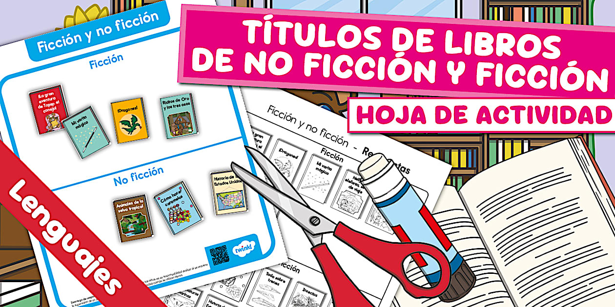 Hoja de actividad: Títulos de libros de no ficción y ficción