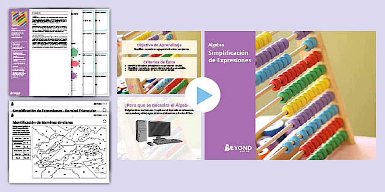 Paquete práctico: Introducción al Álgebra - Twinkl Colombia