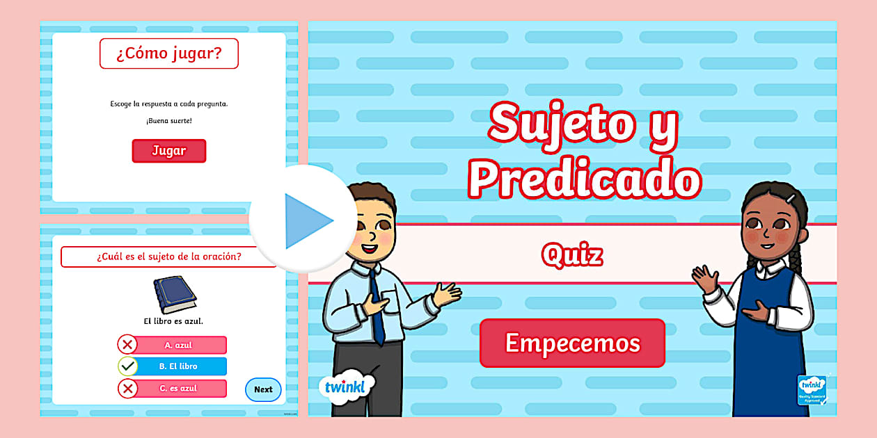 Power Point interactivo: Sujeto y predicado (teacher made)