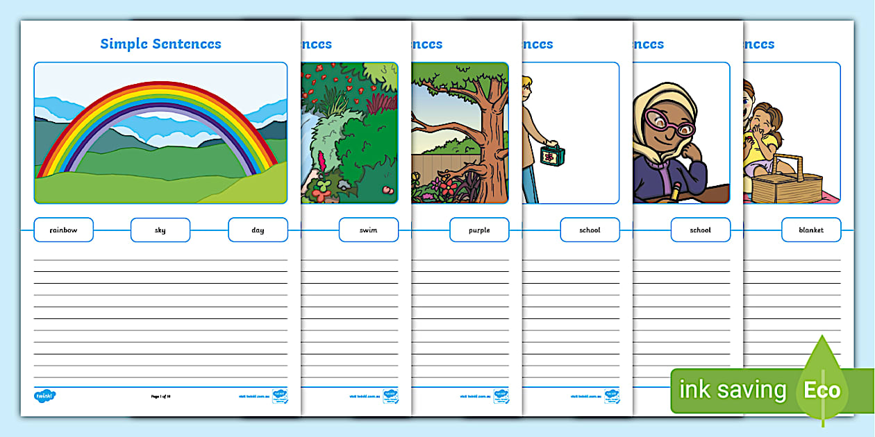 Creating Simple Sentences - Primary Education Resources