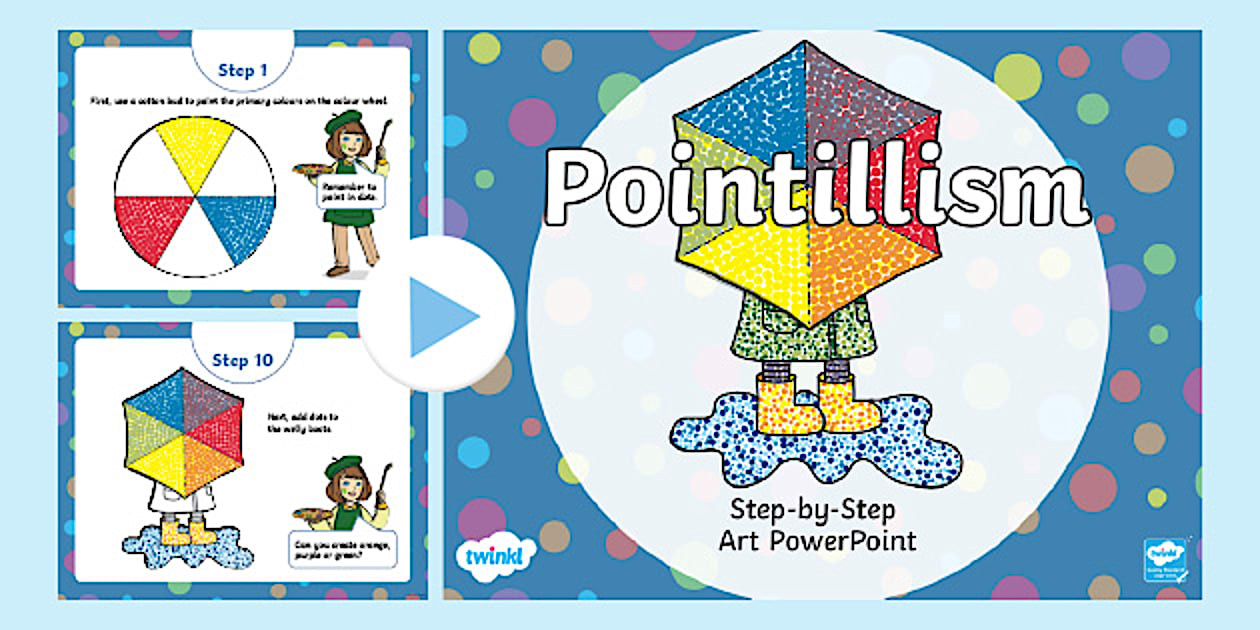 Pointillism Step-by-Step Art PowerPoint | CfE Resources