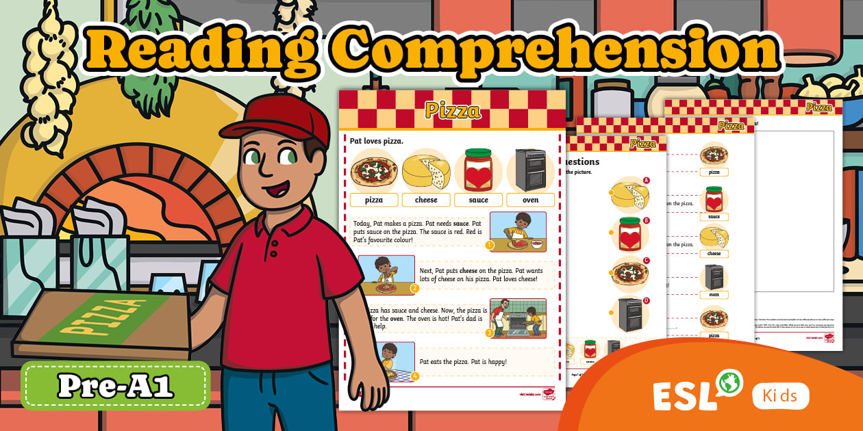 ESL Reading Comprehension: Pizza for Kids