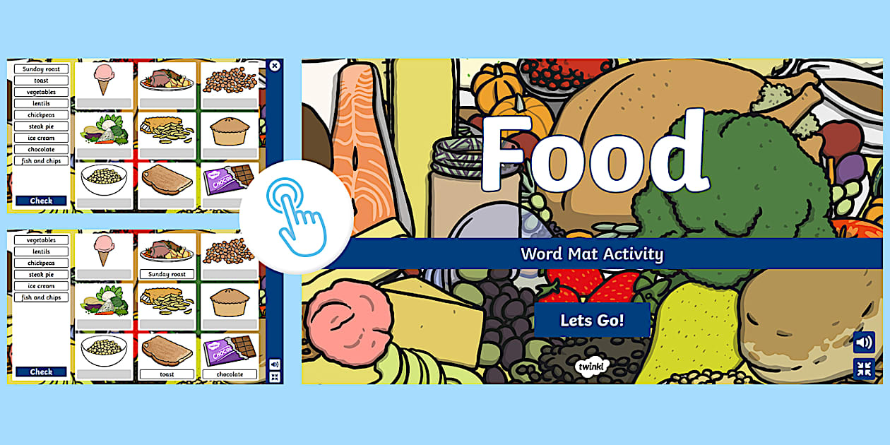 Food Interactive Word Mat | Food Games | Twinkl Go! - Twinkl