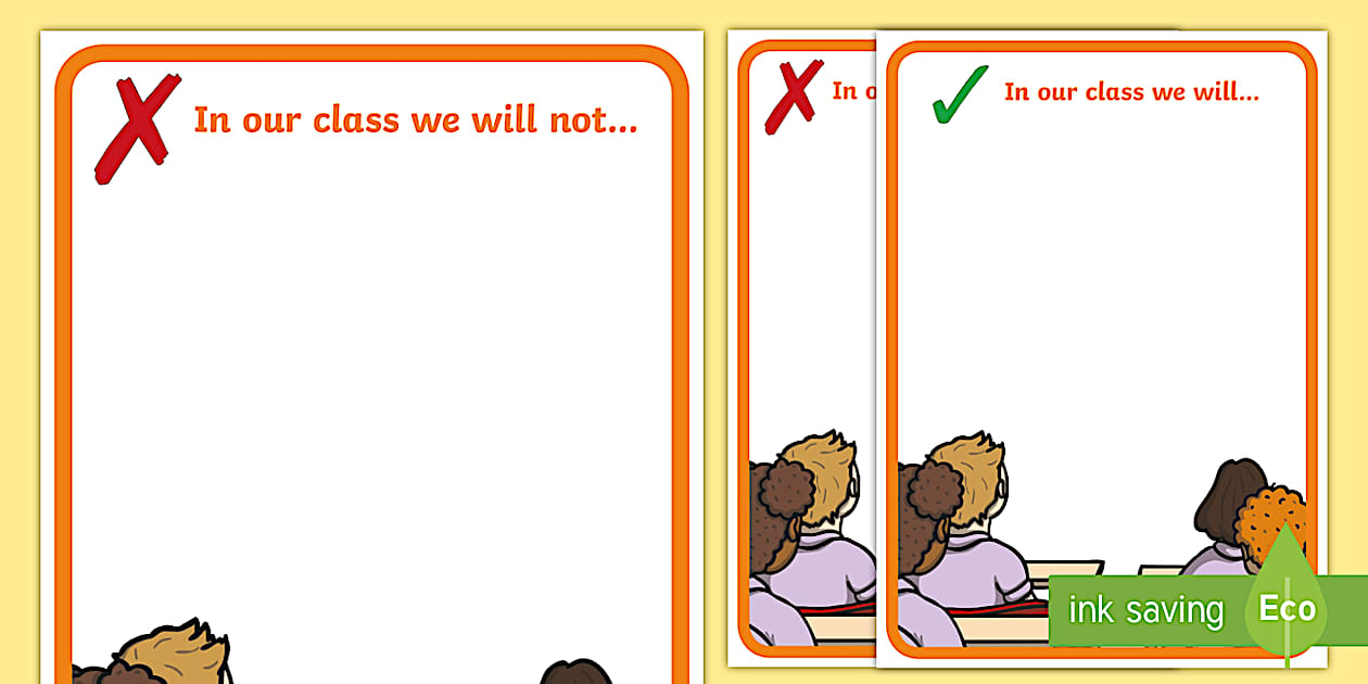 Editable KS1 Class Charter Sorting Display Posters - Twinkl