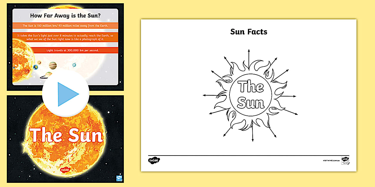 Sun PowerPoint and Worksheets - The Solar System | Twinkl