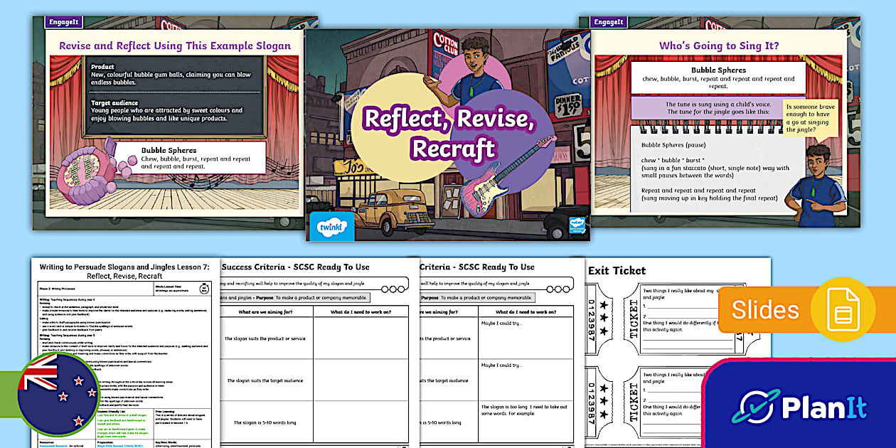 Phase 2 Slogans and Jingles Lesson 7: Reflect Revise Recraft