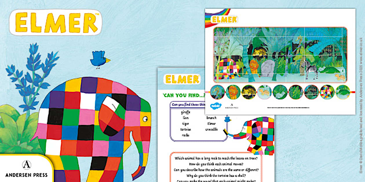 FREE! - Elmer: Can You Find? Poster and Prompt Card Pack