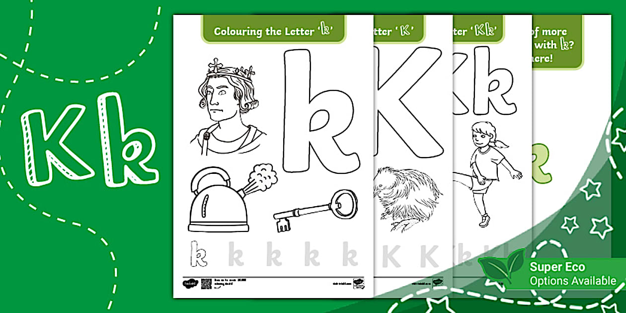 Letter K Colouring Pages - Twinkl