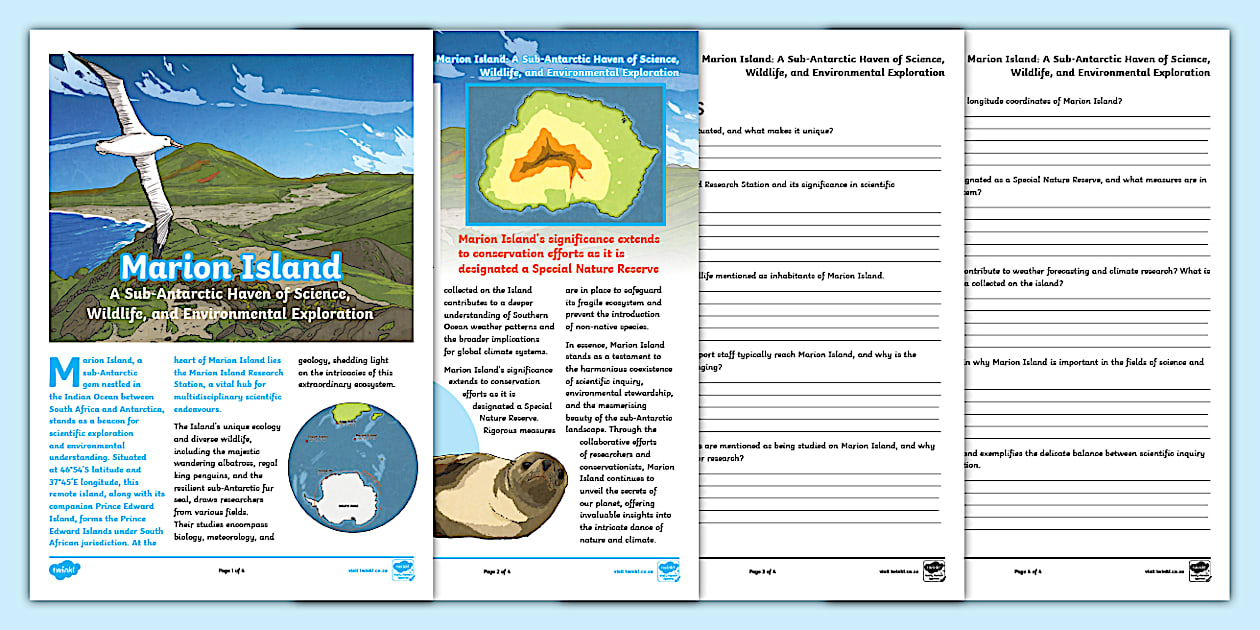 Marion Island:SubAntarctic Science, Wildlife and Exploration