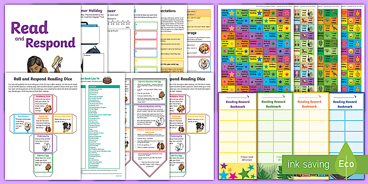Year 4 Reading At Home Resource Pack - Twinkl