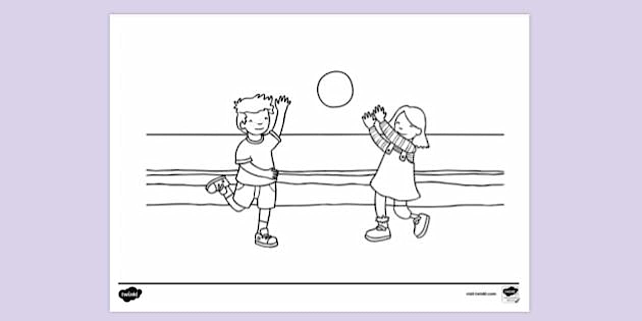 Printable Beach Colouring Page | KS1 Resources | Twinkl