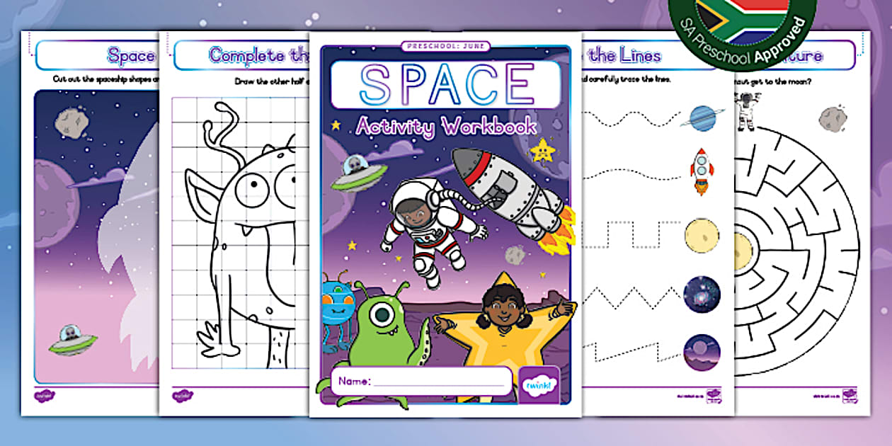 Preschool: June Workbook- Space