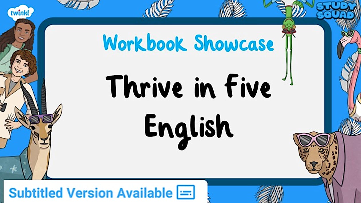 What Are the Twinkl Study Squad Thrive in Five English Workbooks? | Product