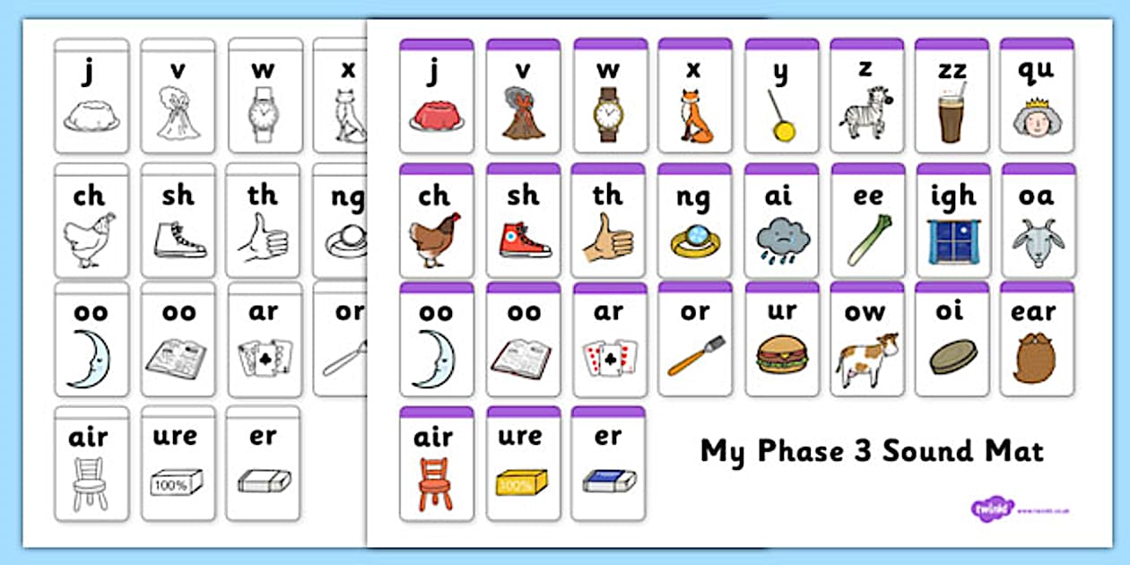 Phase 3 Sound Mat Complete Pack (teacher made) - Twinkl