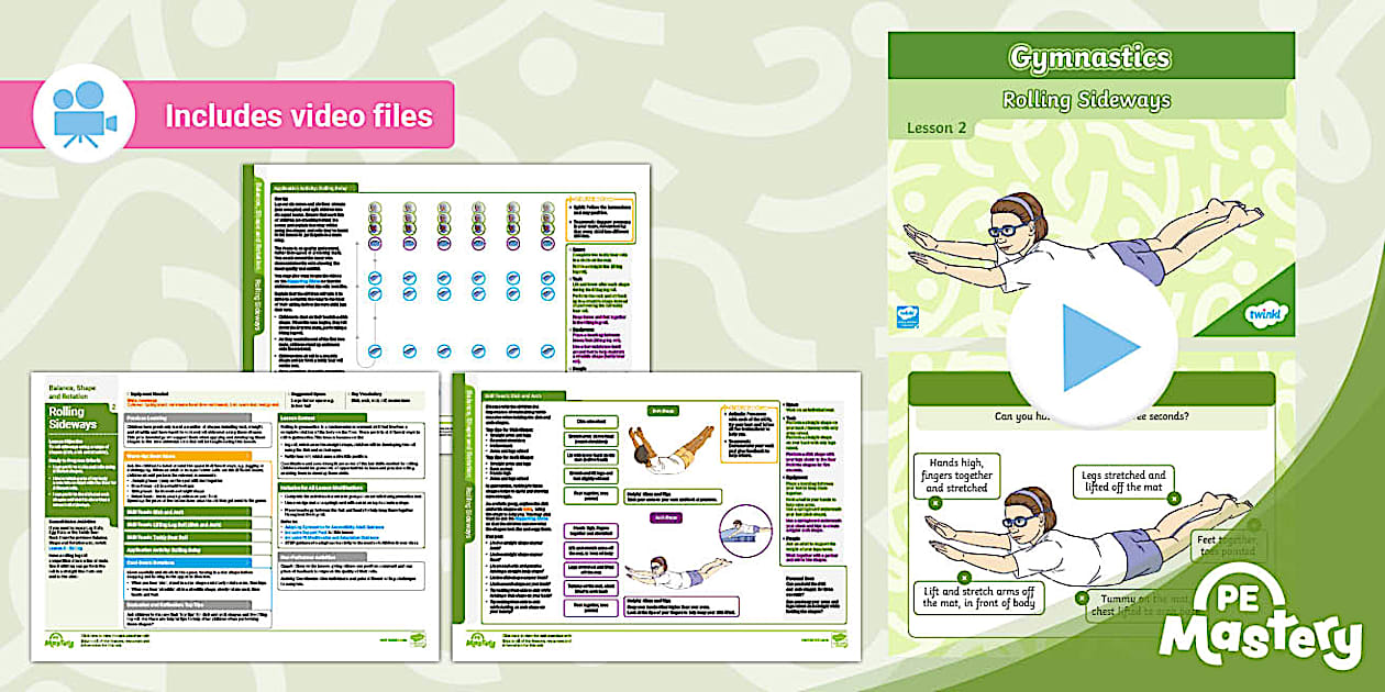 PE Mastery: Stage 2 Gymnastics, Balance and Shape: Lesson 2 - Rolling ...