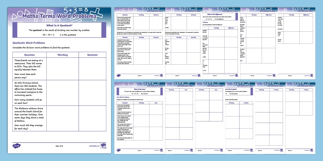 Phase 2 Maths Terms Word Problems (teacher made) - Twinkl