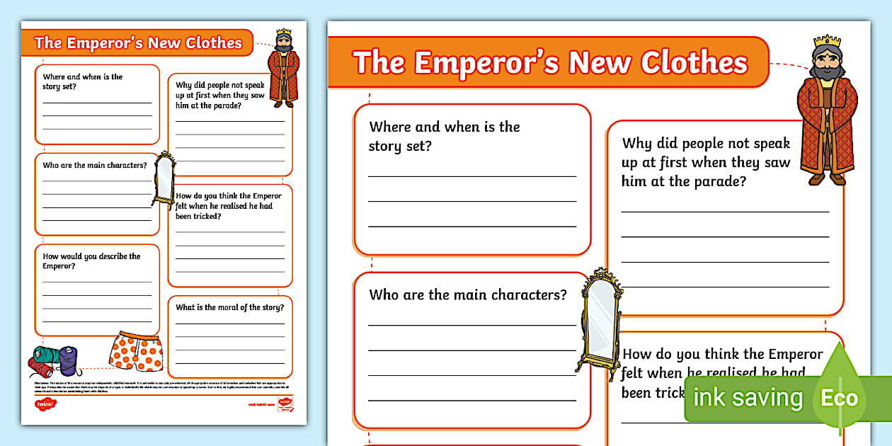 The Emperor's New Clothes Fact File Template - Twinkl