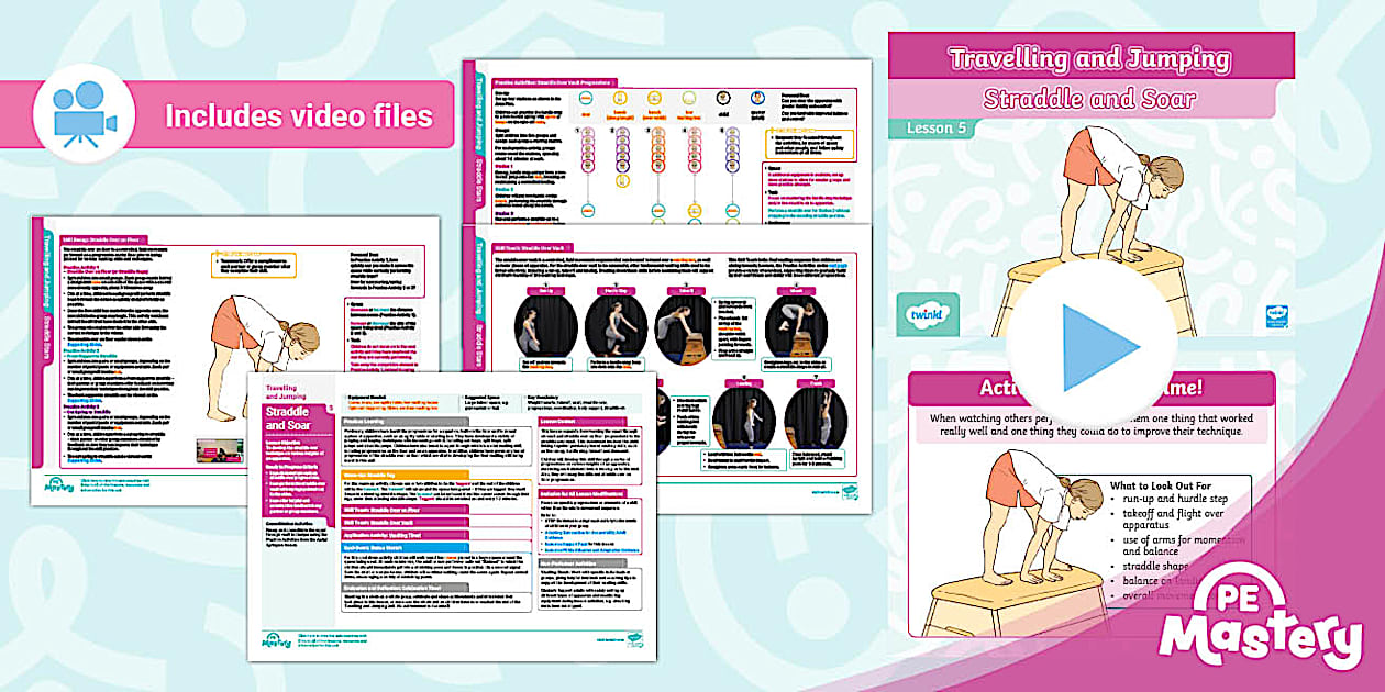 Gymnastics Lesson 5 Travelling & Jumping Lesson Pack