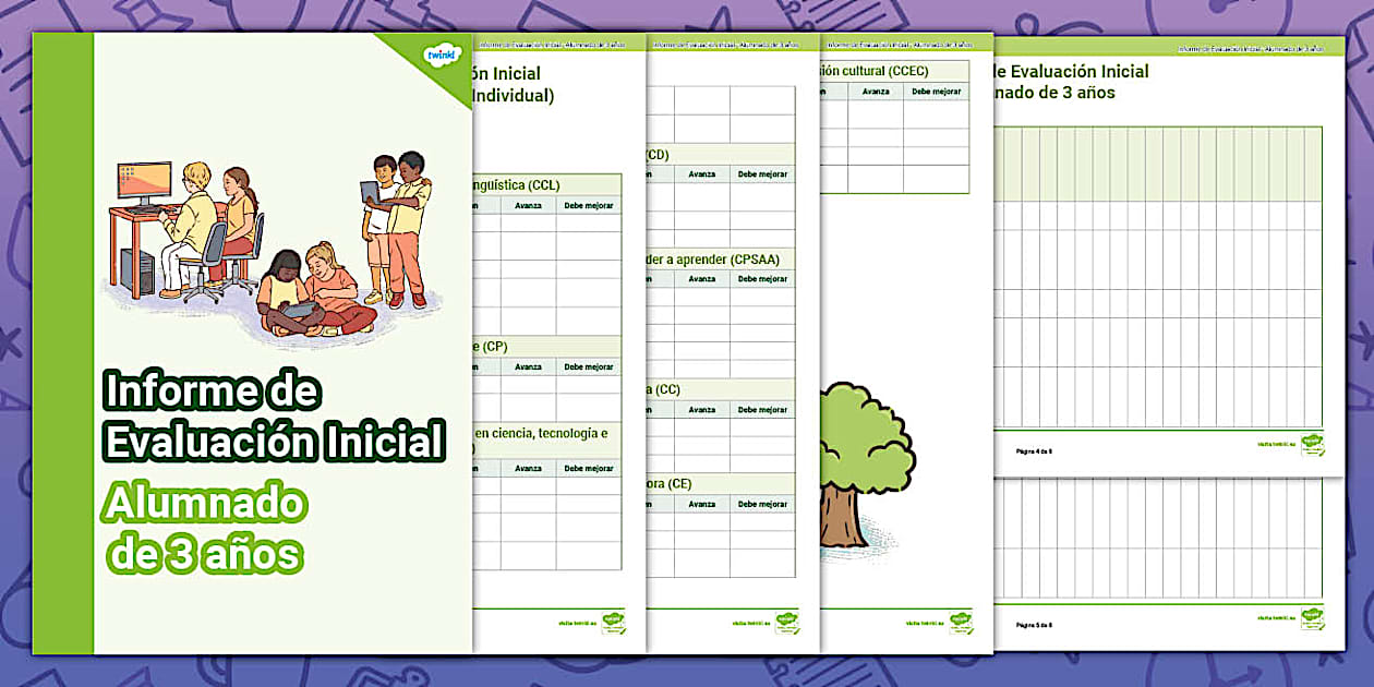 Evaluación Inicial: Educación Infantil - 3 años - Twinkl