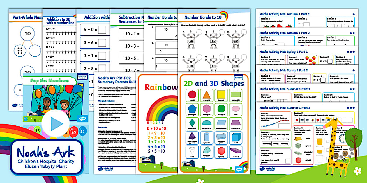 FREE! - Noah's Ark PS1/2 Numeracy Pack (teacher made)
