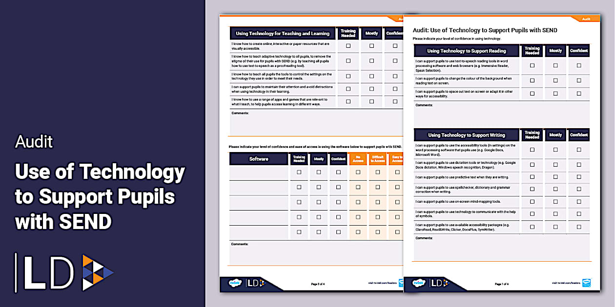 Audit: Use of Technology to Support Pupils with SEND - SLT