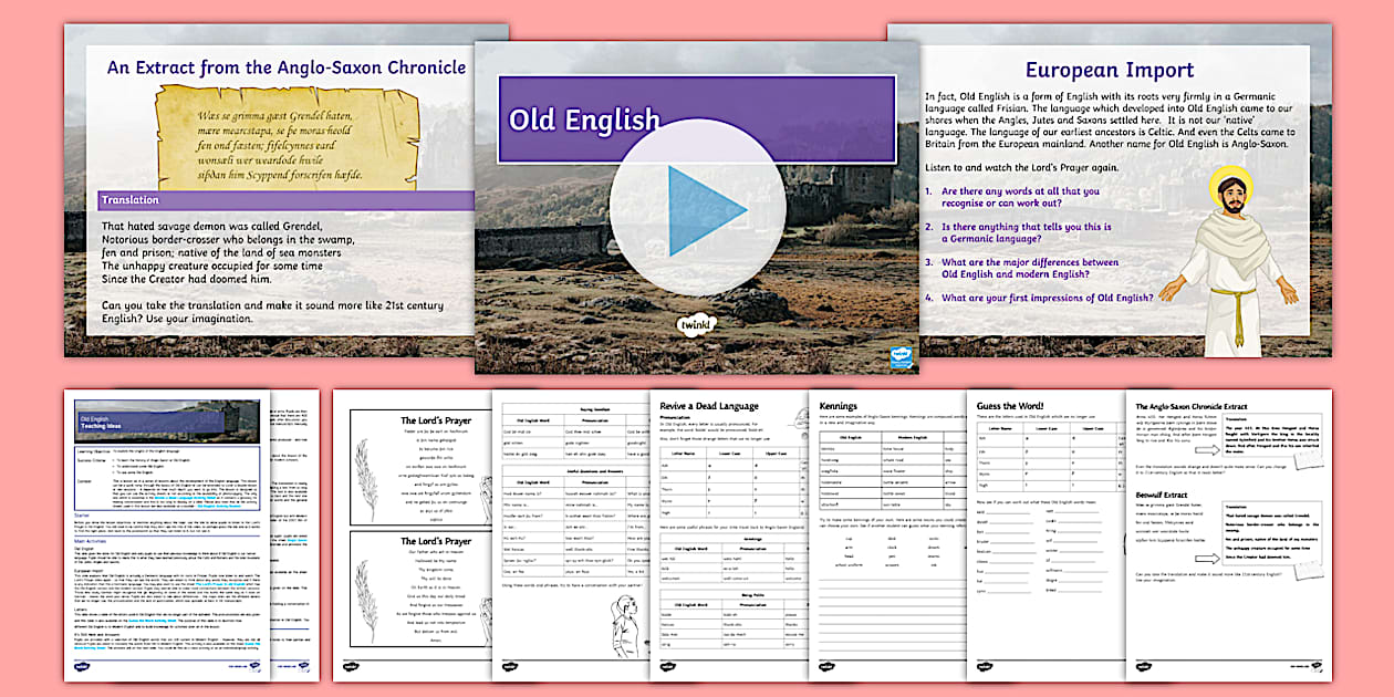 History of English Lesson 7: Old English (teacher made)