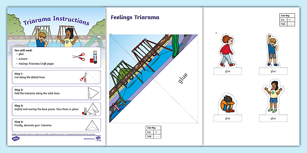 * NEW * Feelings Triarama Craft - Twinkl Triarama - Twinkl