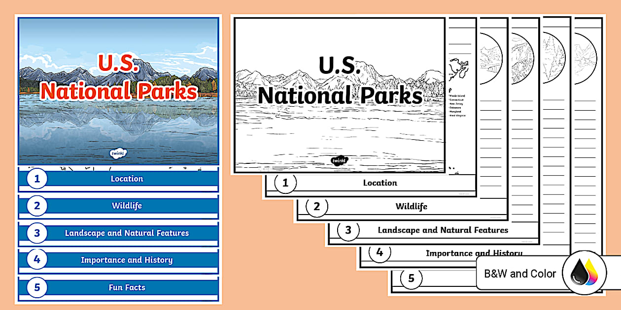 National Parks Research Activity Booklet | Twinkl USA
