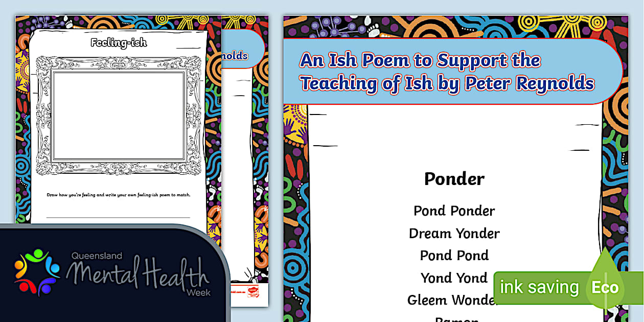 FREE! - An Ish Poem to Support the Teaching of Ish by Peter Reynolds